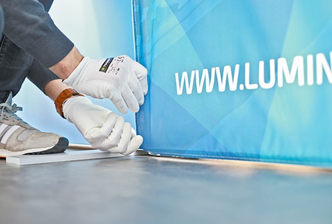 LUMIN8 Mobiles Messesystem - LA CONCEPT